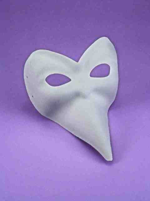 Long Nose Mask White - Mystique Costumes
