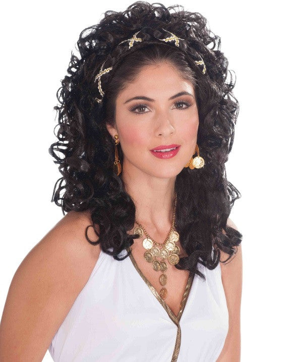 Roman Goddess Wig Black - Mystique Costumes