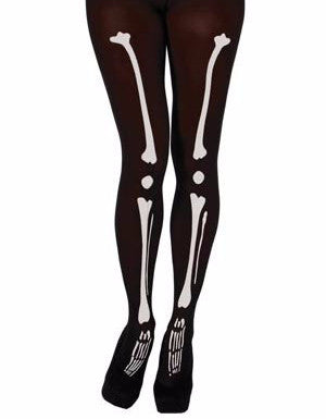 Skeleton Pantyhose - Mystique Costumes