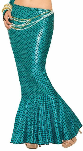 Mermaid Long Tail Skirt Blue - Mystique Costumes