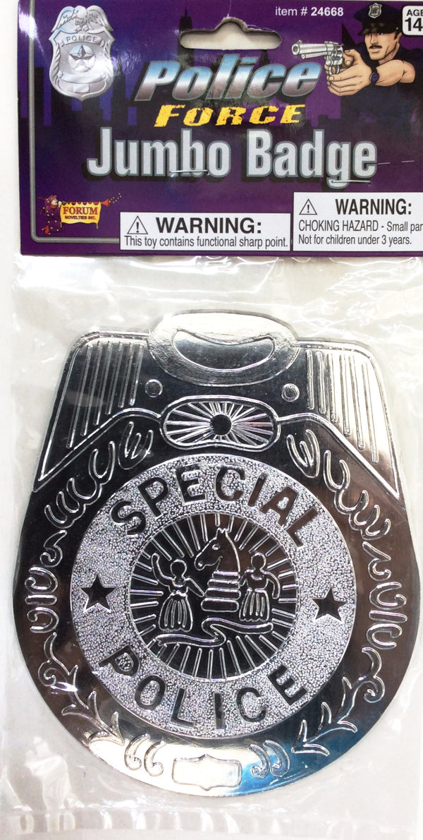 Jumbo Police Badge - Mystique Costumes