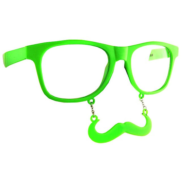 Neon Green Sun-Stache Pack - Mystique Costumes