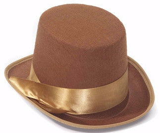 Steampunk Bell Topper Hat Brown - Mystique Costumes